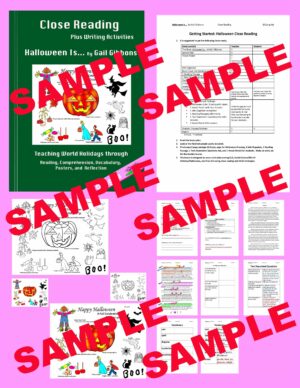 Close Reading: Halloween Is ... by Gail Gibbons | Made By Teachers