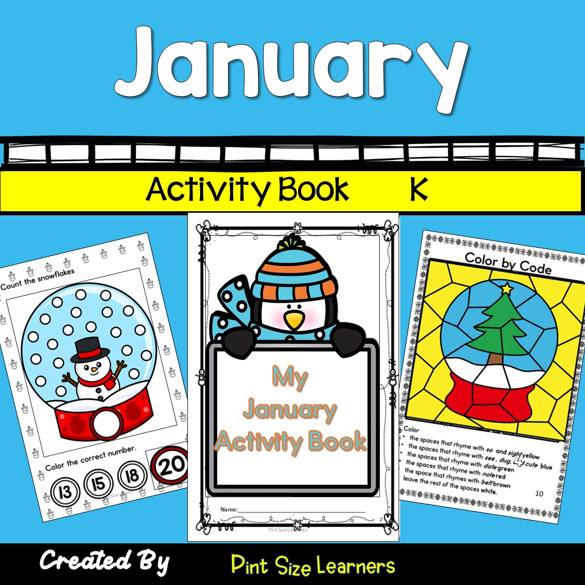 January | Winter | Activity Book | Kindergarten | First Grade | Made By ...