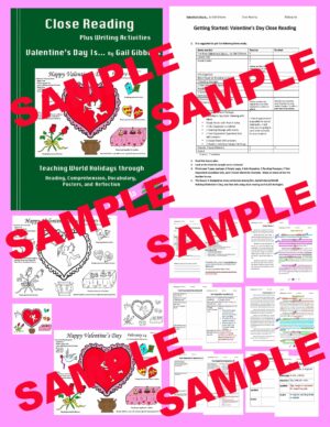 Close Reading: Valentine's Day Is ... by Gail Gibbons | Made By Teachers