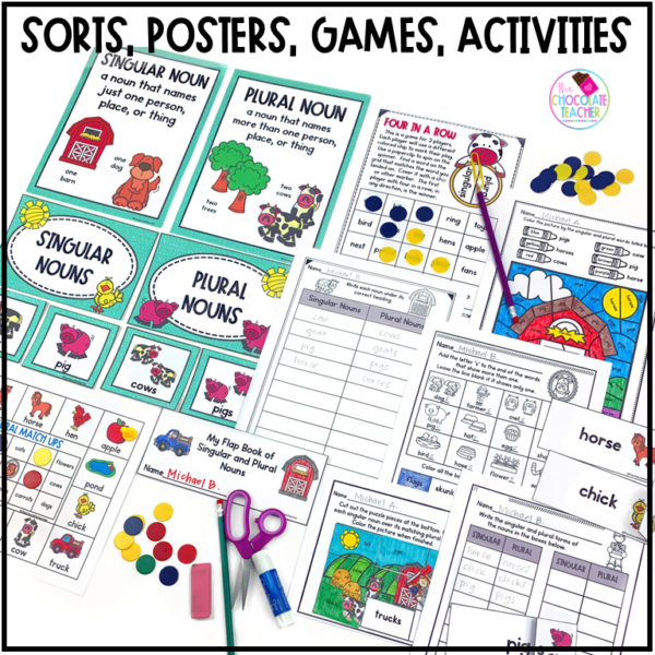 Common and Proper Nouns - Possessive Nouns - First Grade Grammar - Noun ...