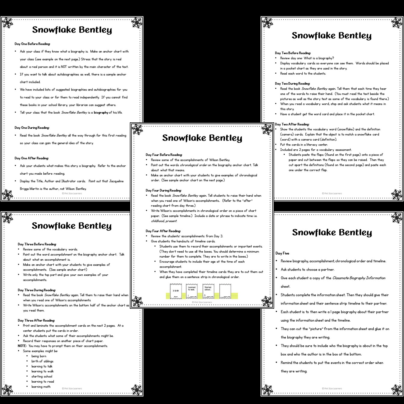 Snowflake Bentley Biography | Activities | Book Study | Made By Teachers