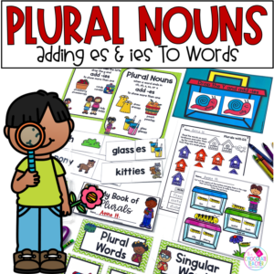 Singular and Plural Nouns - Adding Suffixes ES IES - Regular Plurals ...