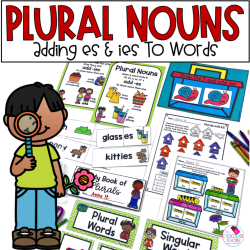 Singular and Plural Nouns - Adding Suffixes ES IES - Regular Plurals ...