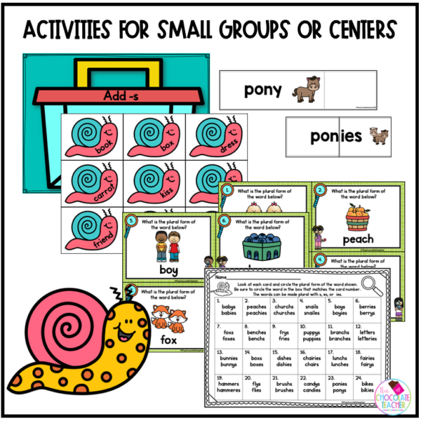 Singular and Plural Nouns - Adding Suffixes ES IES - Regular Plurals ...