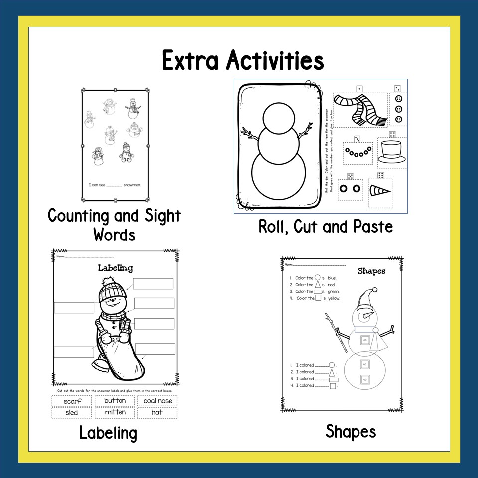 Snowmen at Night Lesson Plans & Book Study | Snowmen at Night ...