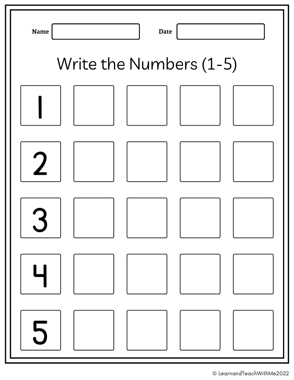 Numbers 1-10 Trace, Write and Color Worksheets | Made By Teachers