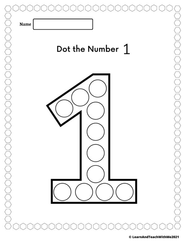 Numbers 1-20 Dot Marker Worksheets | Made By Teachers