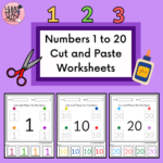 Numbers 1-20 Cut and Paste Worksheets | Made By Teachers