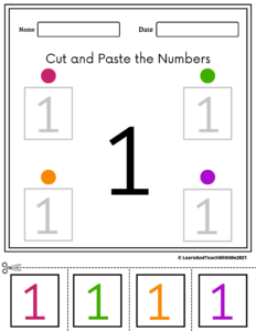Numbers 1-20 Cut and Paste Worksheets | Made By Teachers