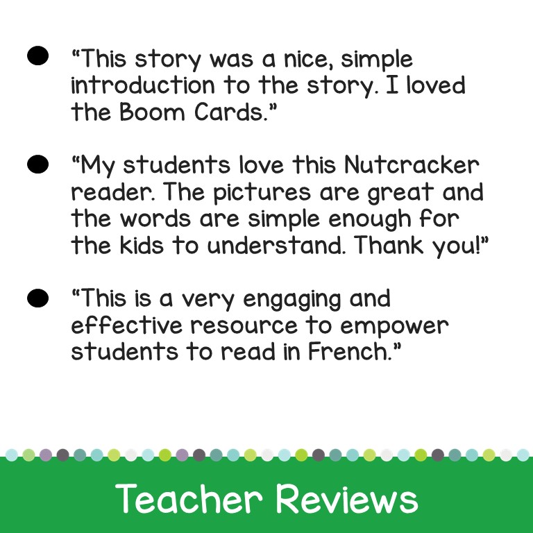 French Christmas Reader - Casse Noisette - Noël Print & Boom Cards with ...