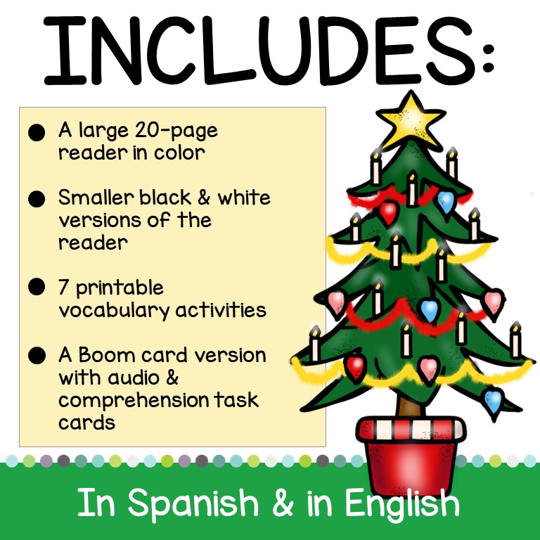 Bilingual Nutcracker Christmas Readers - Navidad - Print & Boom Cards w ...