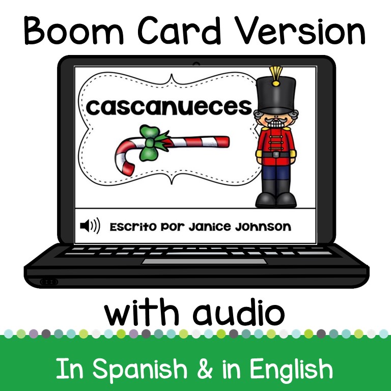 Bilingual Nutcracker Christmas Readers - Navidad - Print & Boom Cards w ...