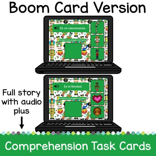 Bilingual Nutcracker Christmas Readers - Navidad - Print & Boom Cards w ...