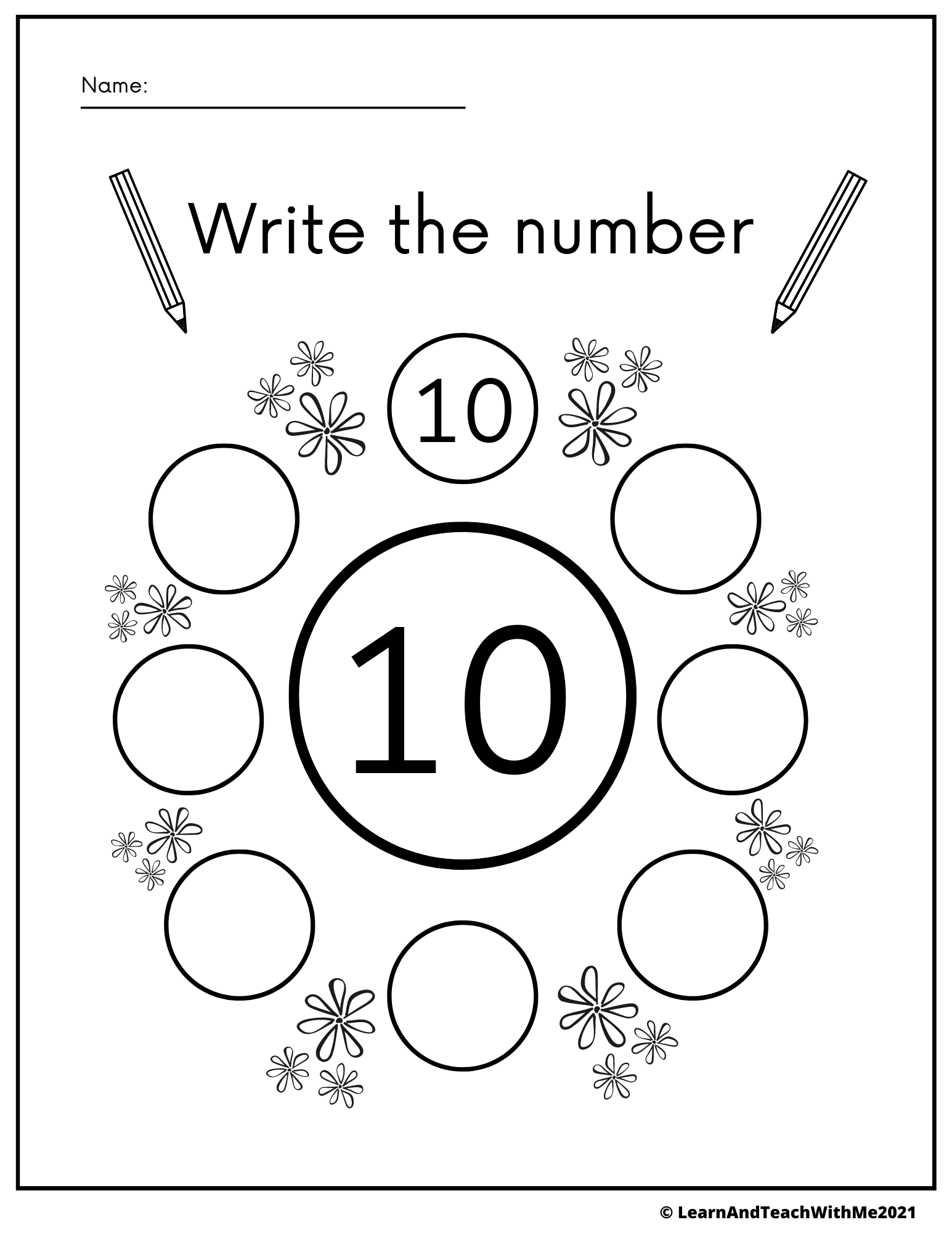 Numbers 1-10 Writing Worksheets | Made By Teachers