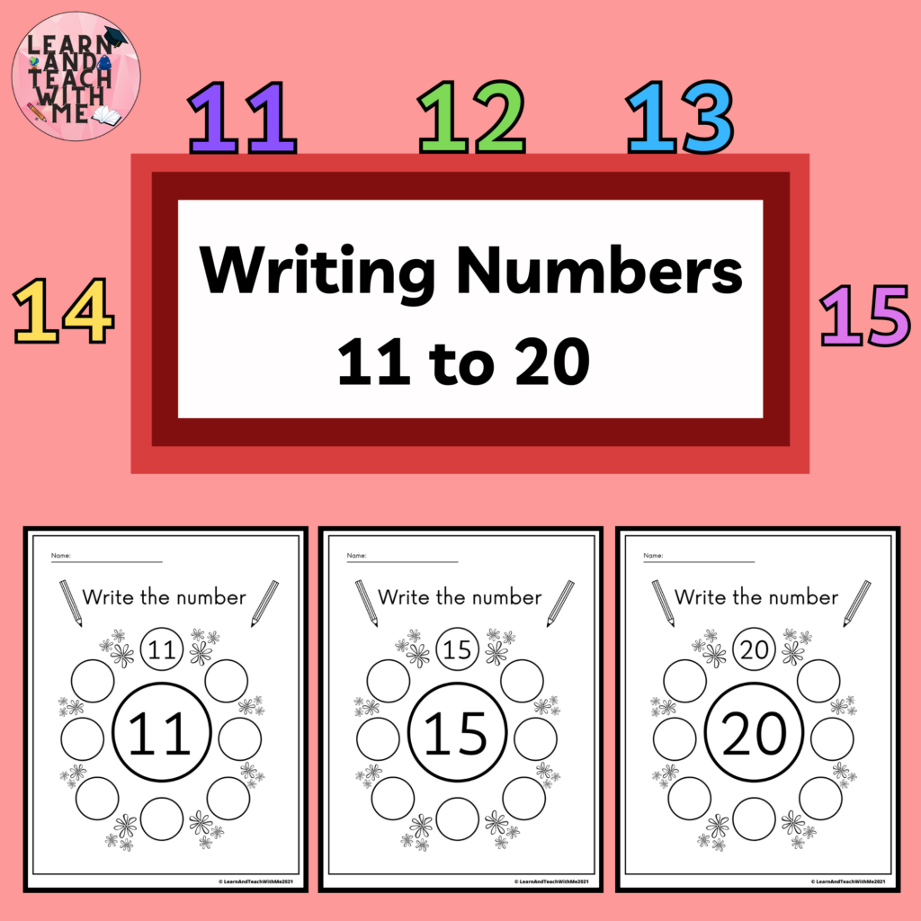 Arabic Numbers 11-20 Writing Worksheets | Made By Teachers
