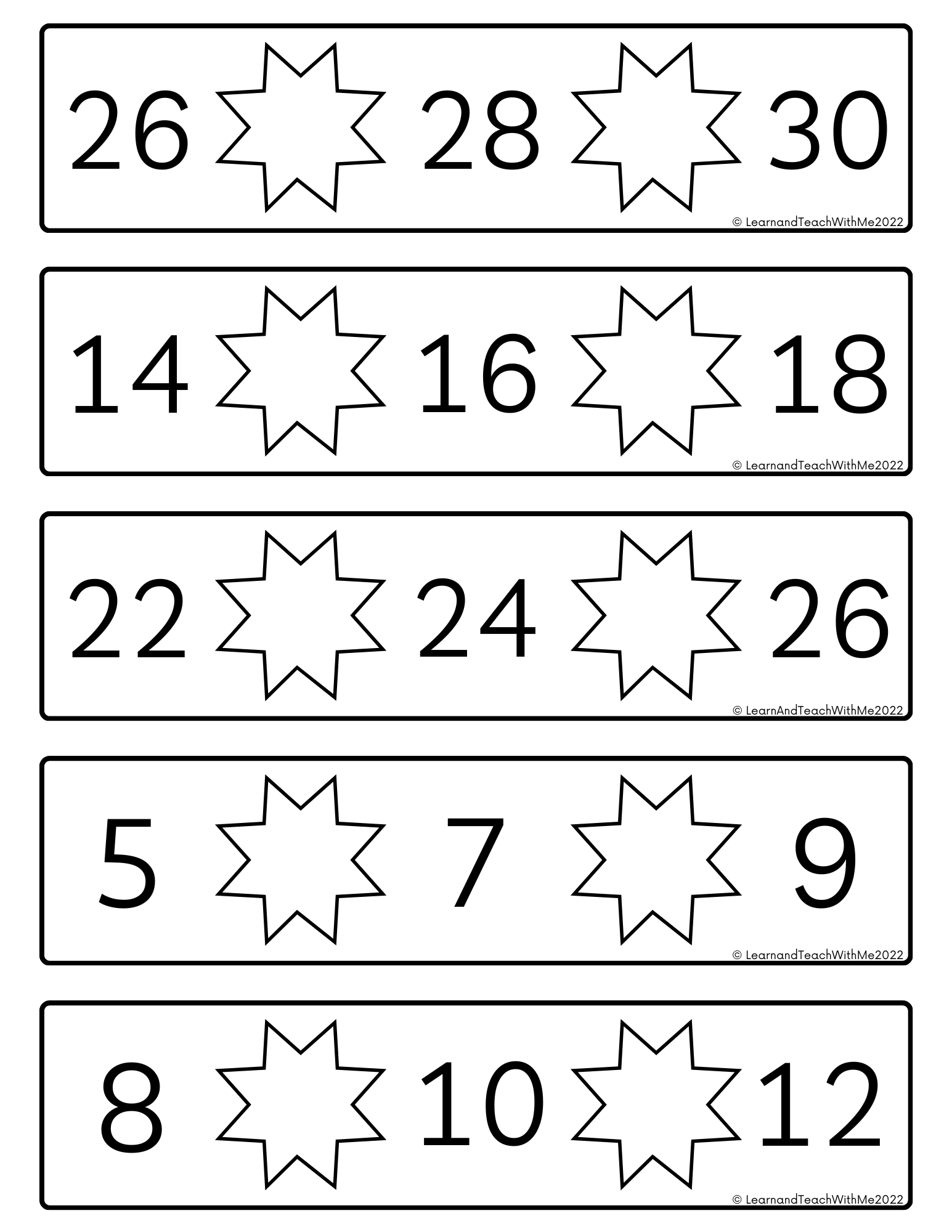 Before And After 1 30 Worksheets And Cards Made By Teachers