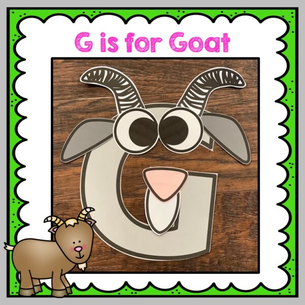 Letter G Craft, Gg is for Goat, Goat Craft | Made By Teachers
