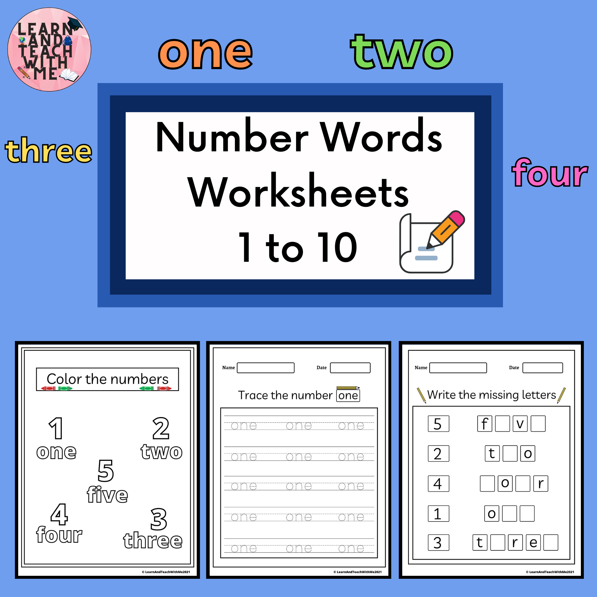 Numbers In Words For Kids