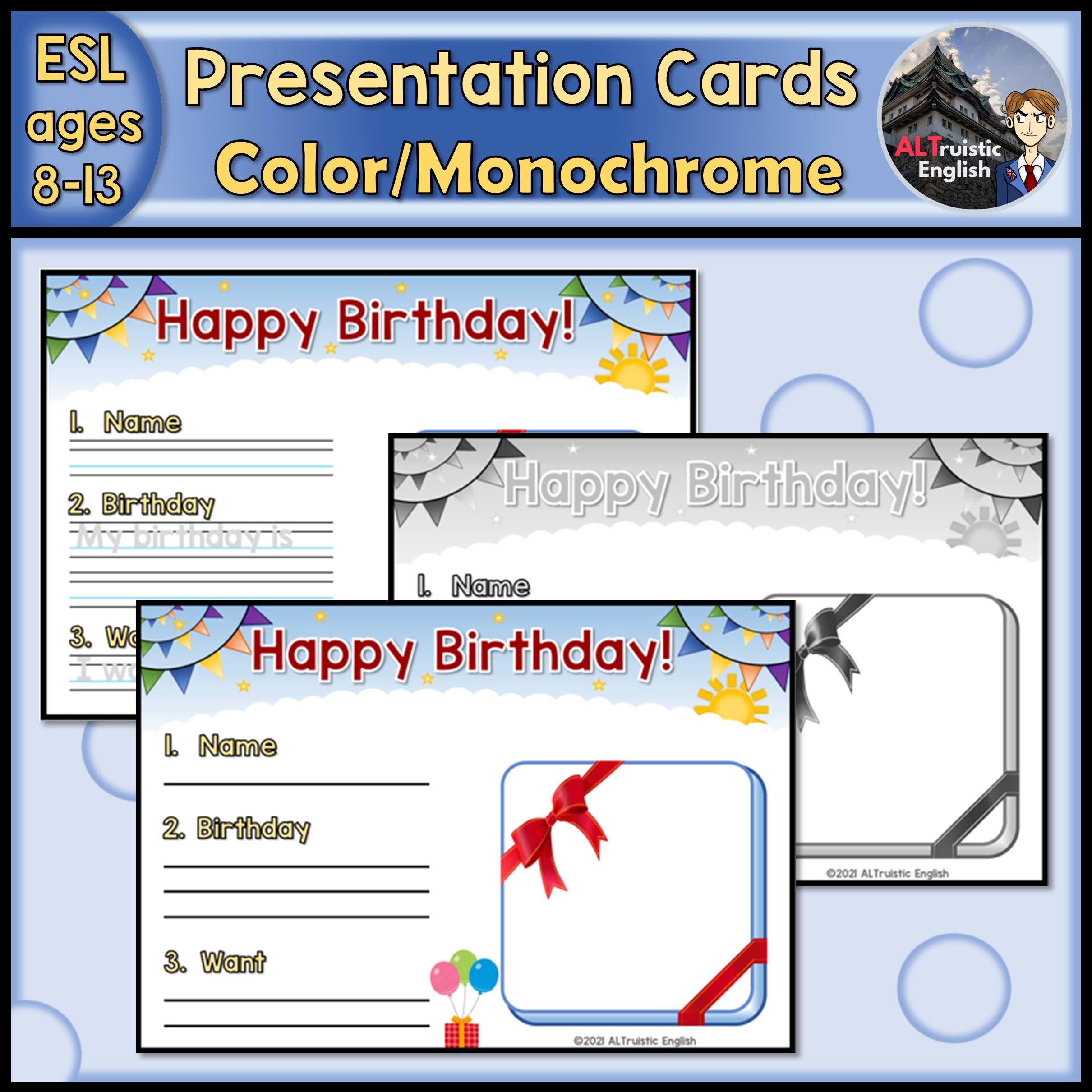 When is Your Birthday? Bingo Months and Dates Interactive ESL Grammar ...