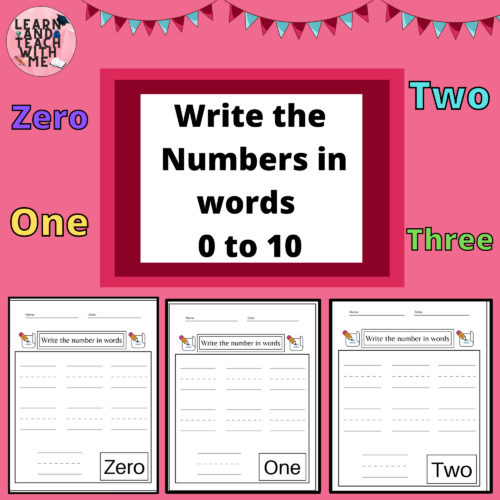 Number Word 0-10 Writing Worksheets | Made By Teachers