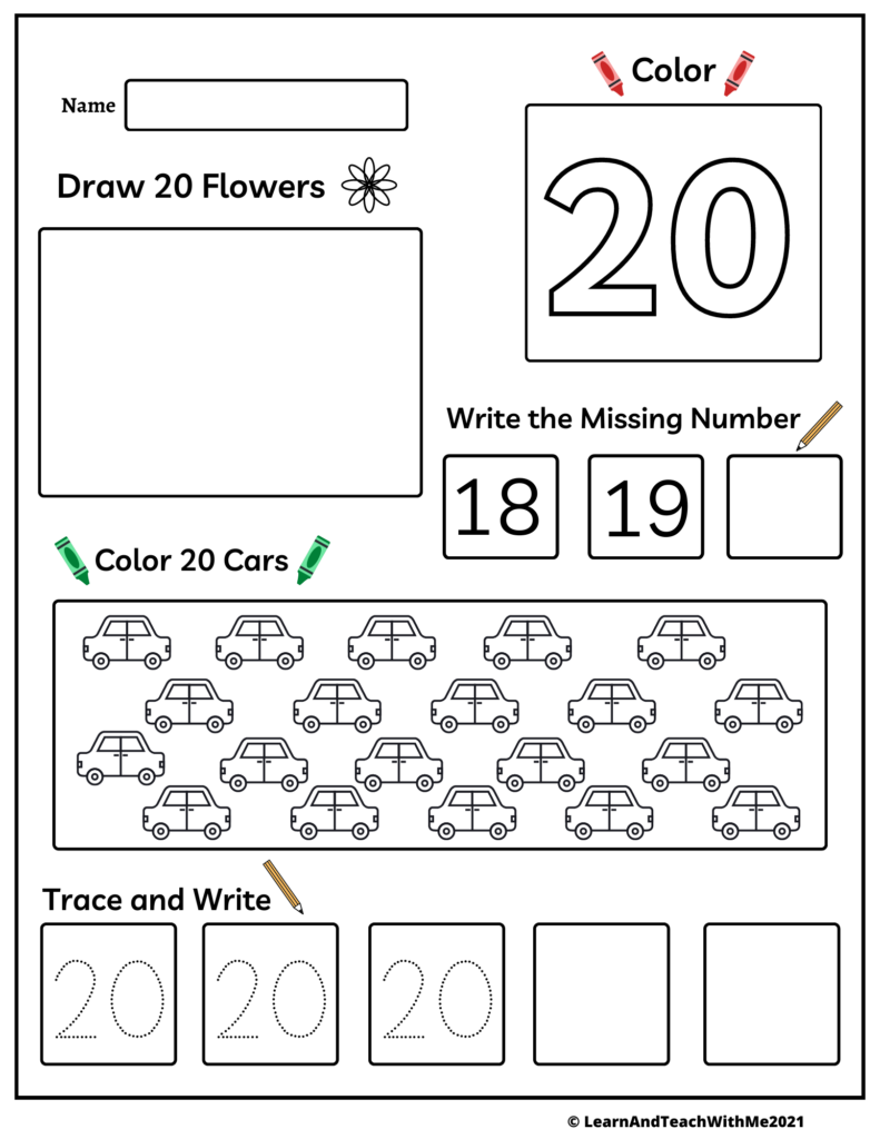 Numbers 1-20 Worksheets - Made By Teachers