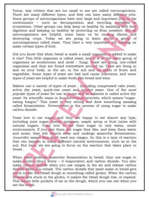 Fermentation in Yeast Object Lesson on Faith | Made By Teachers