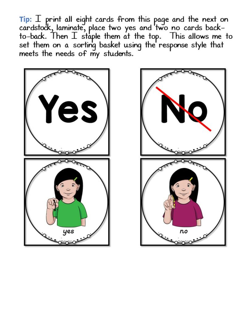 Yes No Questions Action Verbs Autism | Made By Teachers