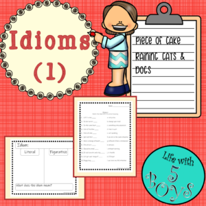 Idioms Activity Set 1 | Made By Teachers