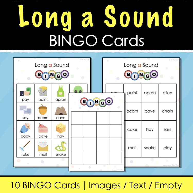 FREE Long a Sound - Digital Quiz, Digital Flash Cards, Word Lists and ...