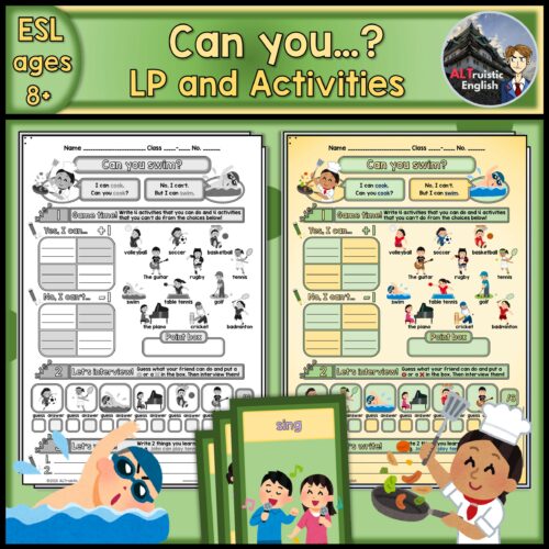 ESL Can you Full Lesson Interactive English Grammar Game and Activity ...