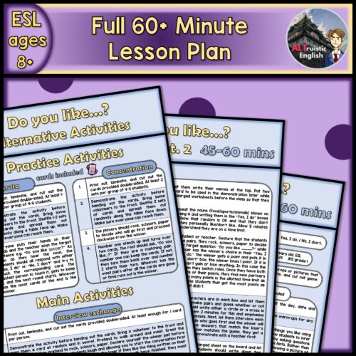 ESL Do you like Full Lesson Interactive English Grammar Games and ...