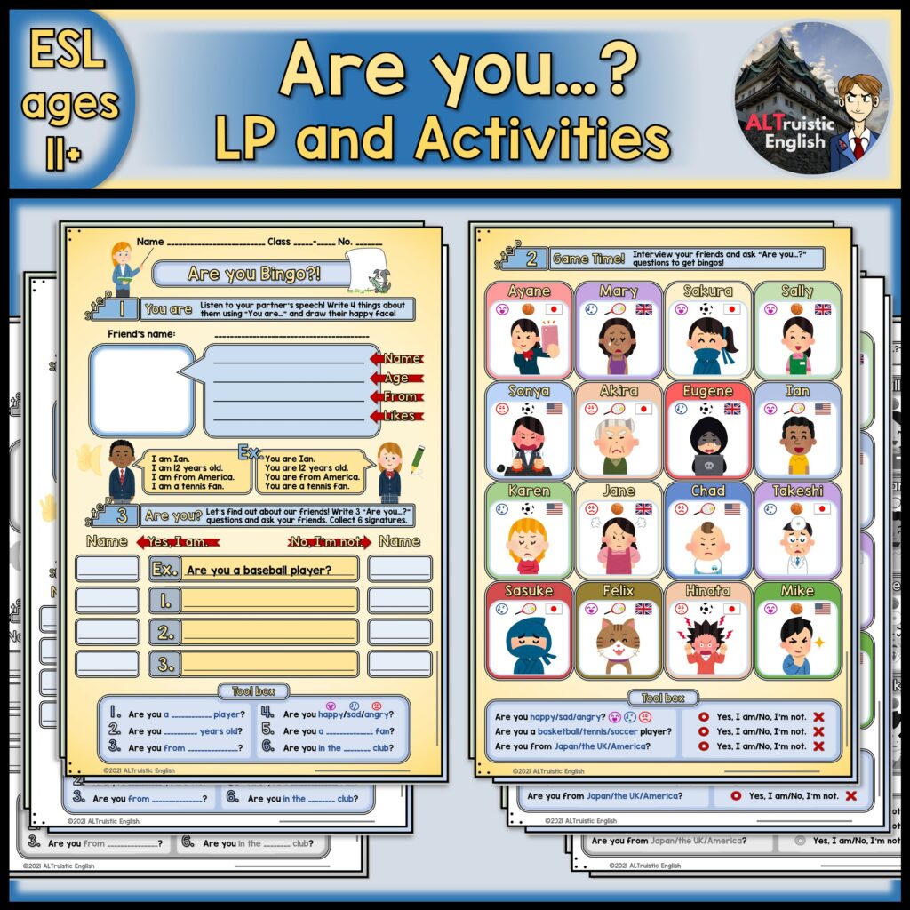 ESL Are you Full Lesson Interactive English Grammar Speaking and ...