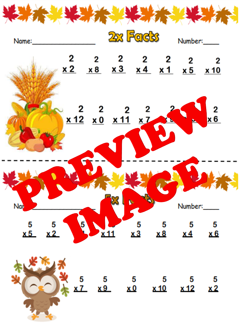Thanksgiving Math: Multiplication Worksheets | Made By Teachers