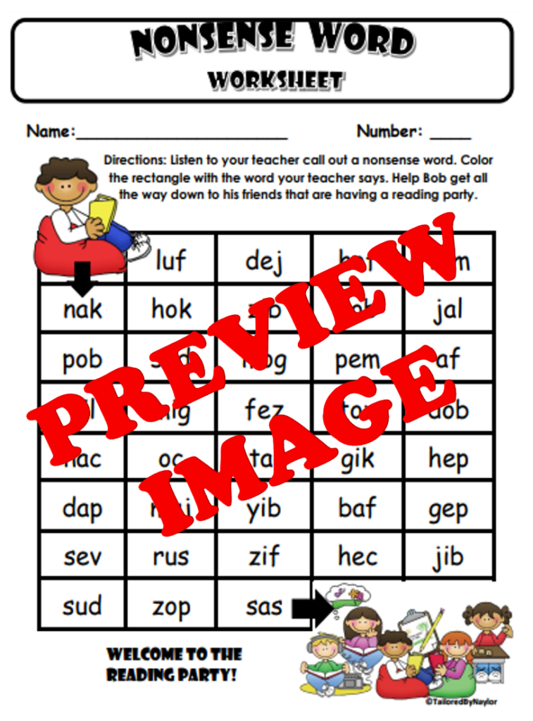 CVC Beginning Sounds | Nonsense Word Worksheets | Made By Teachers