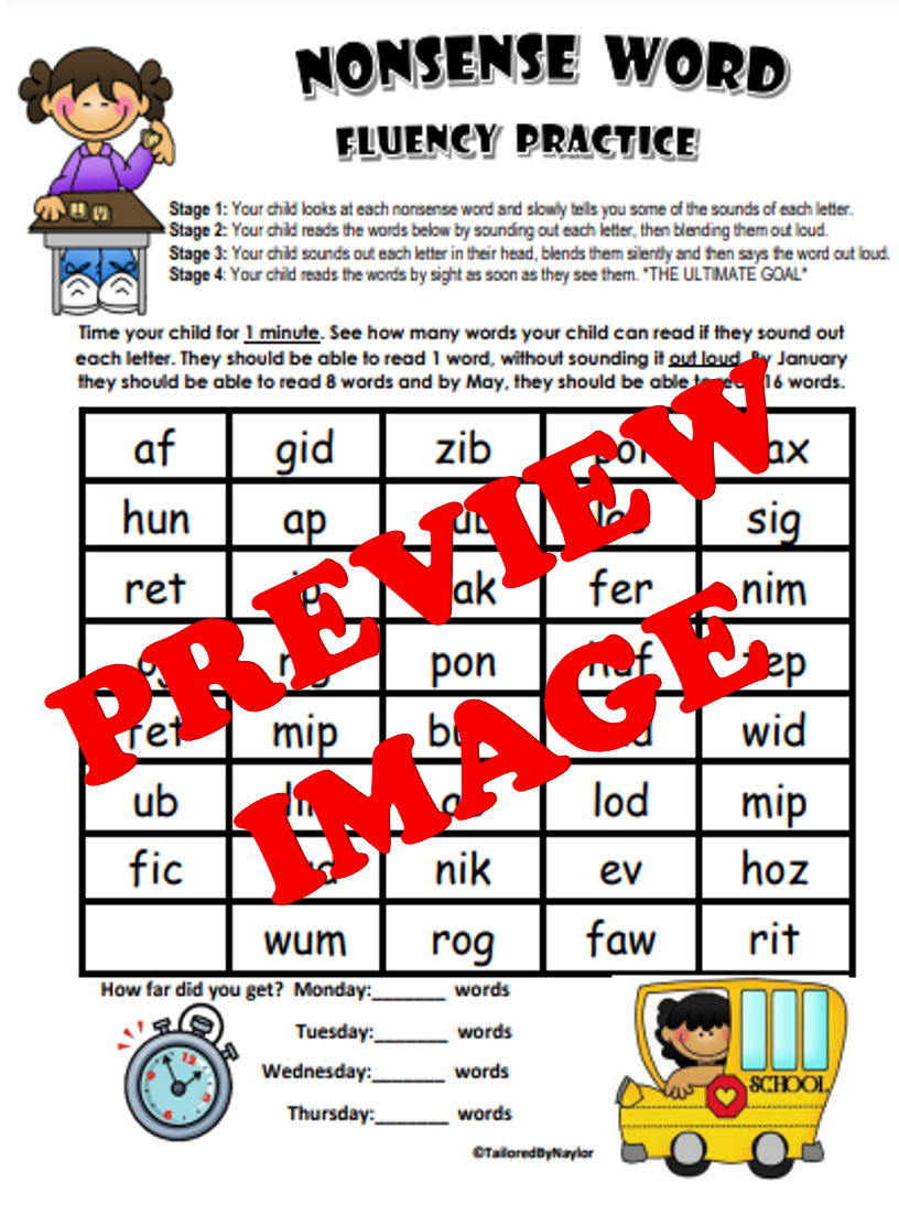 CVC Beginning Sounds | Nonsense Word Worksheets | Made By Teachers
