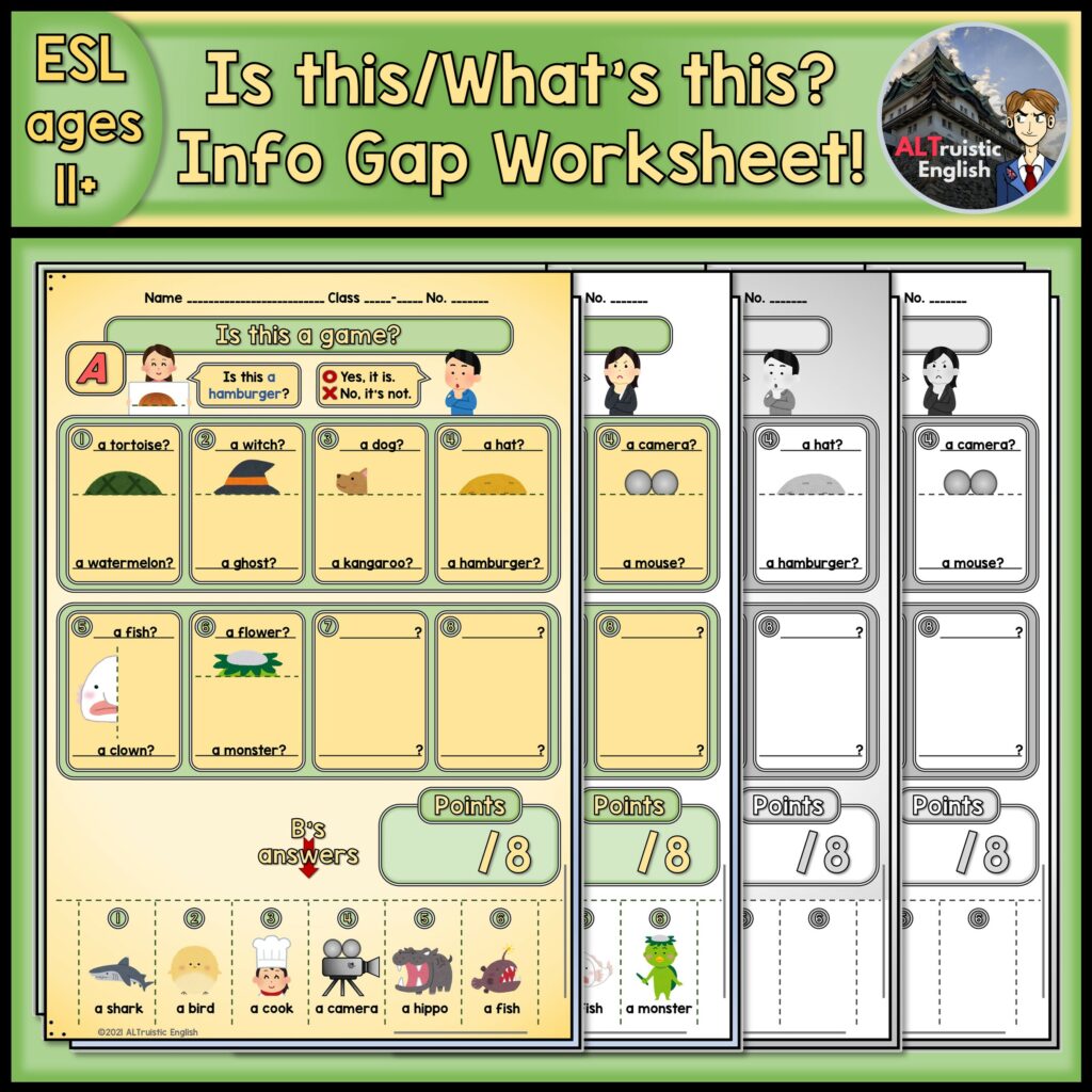 ESL Is this / What's this Full Lesson Editable Worksheets and Card ...