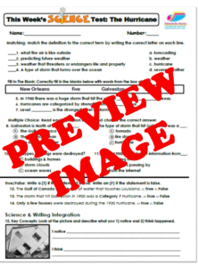 THE GALVESTON HURRICANE | NGSS Science Test | Made By Teachers
