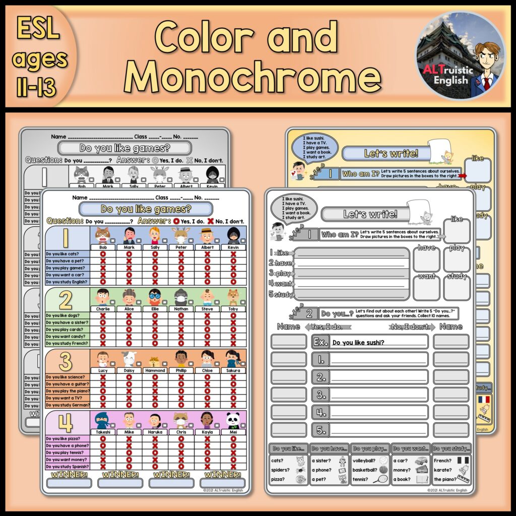 ESL Do you verb Guess Who Full Lesson Interactive English Grammar Activities | Made By Teachers