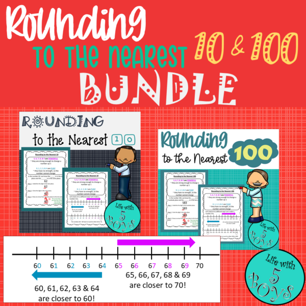 Rounding to the Nearest 10 and 100 BUNDLE | Made By Teachers