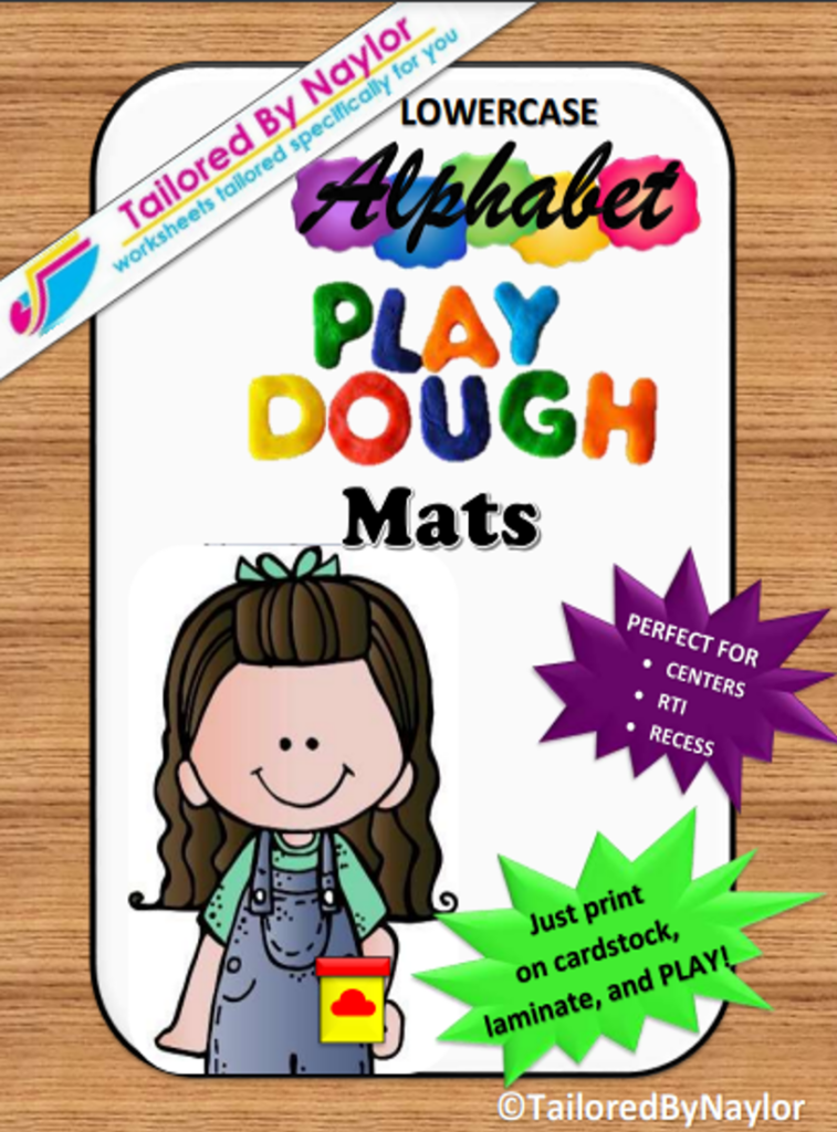 Lowercase Alphabet Play Dough Mats | Made By Teachers