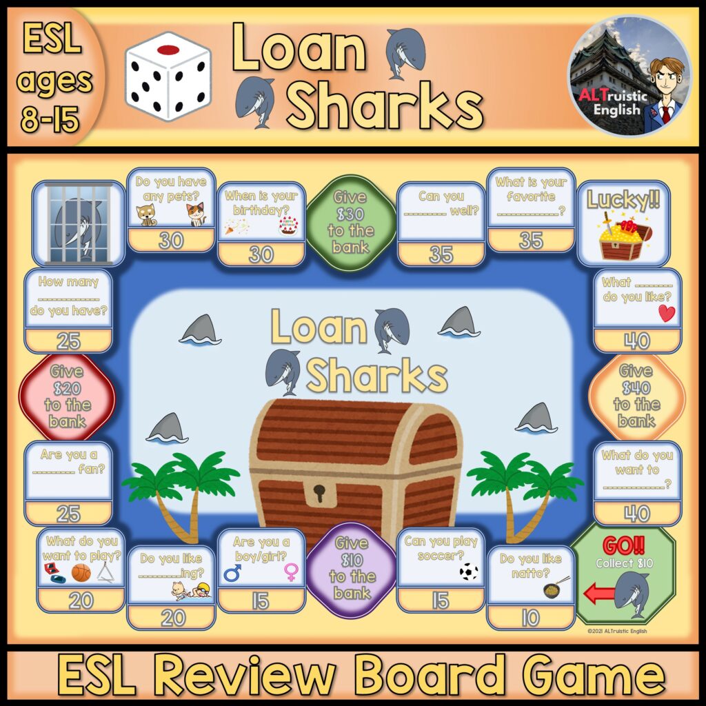 Editable English Board Game All Grammar Review with Activity Worksheets ...