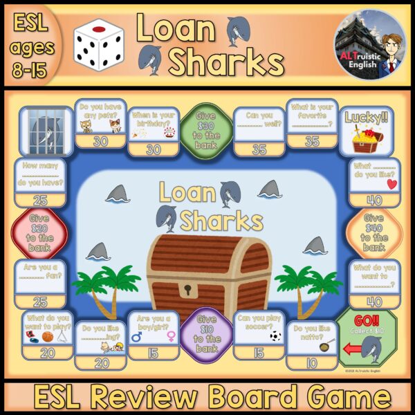 Editable English Board Game All Grammar Review with Activity Worksheets ...