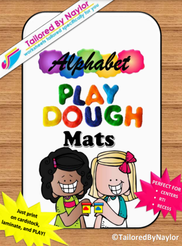 Uppercase Alphabet Play Dough Mats | Made By Teachers
