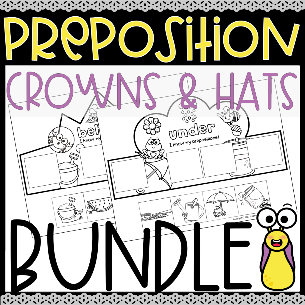 Preposition Crowns Headbands Positional Word Hats Seasonal BUNDLE ...