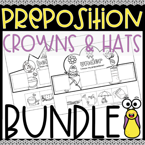 Preposition Crowns Headbands Positional Word Hats Seasonal BUNDLE ...