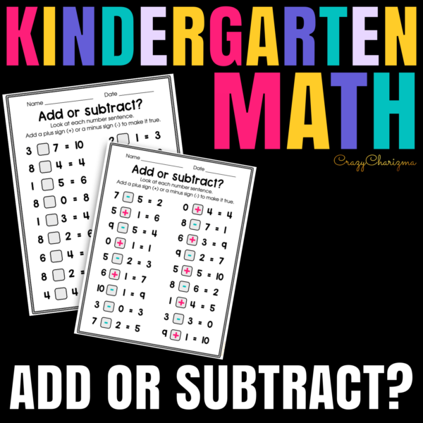 Addition and Subtraction Worksheets (Add or Subtract) | Made By Teachers