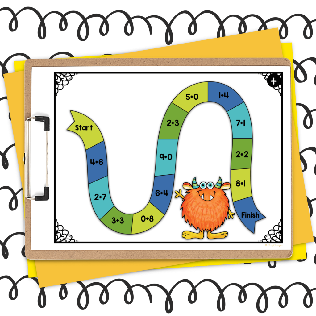 Addition and Subtraction to 10 Practice Boardgames | Made By Teachers
