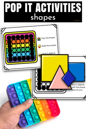 Kindergarten Shapes Preschool Pop It Activities - Made By Teachers