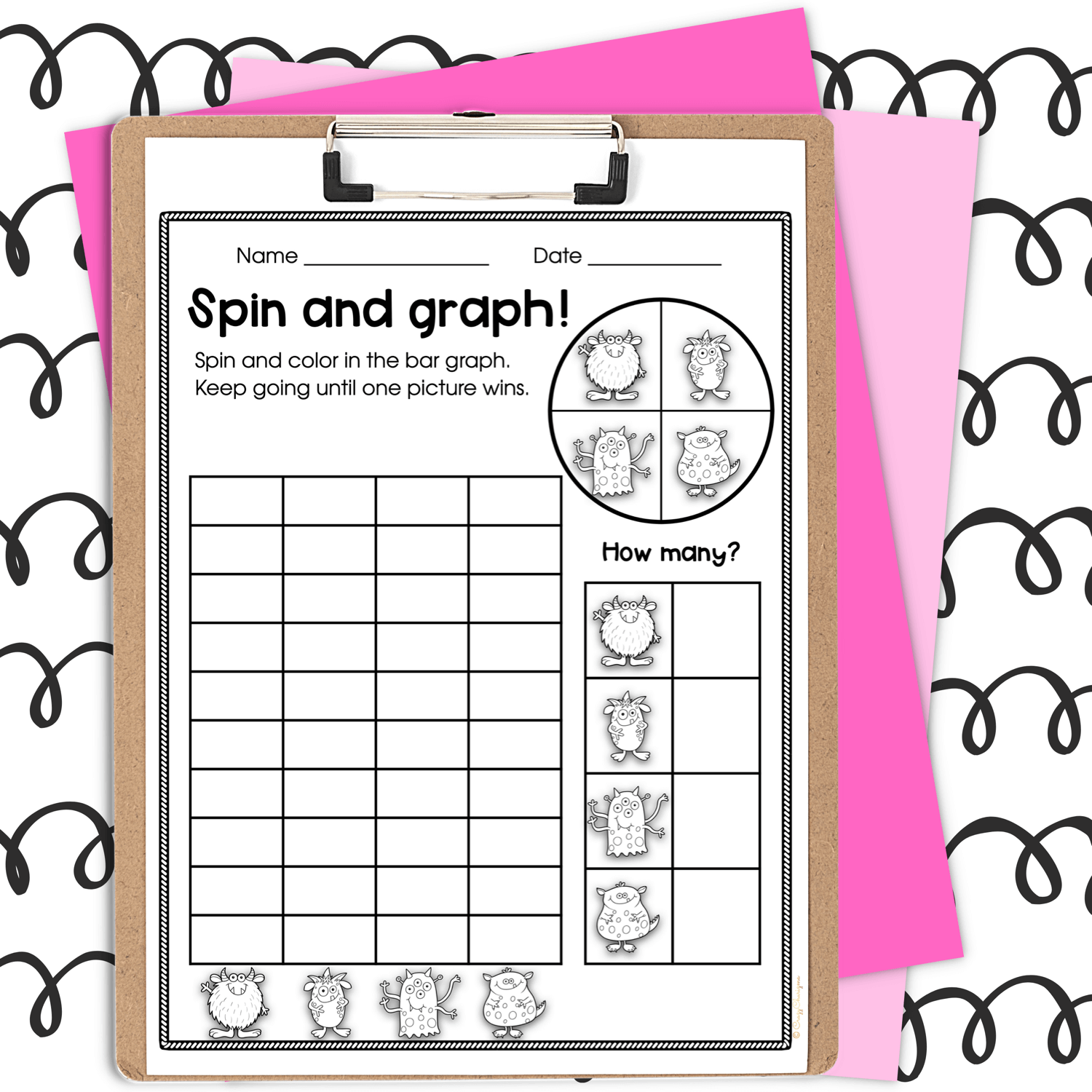 Data and Graphing Bar Graphs Worksheets and Centers | Made By Teachers