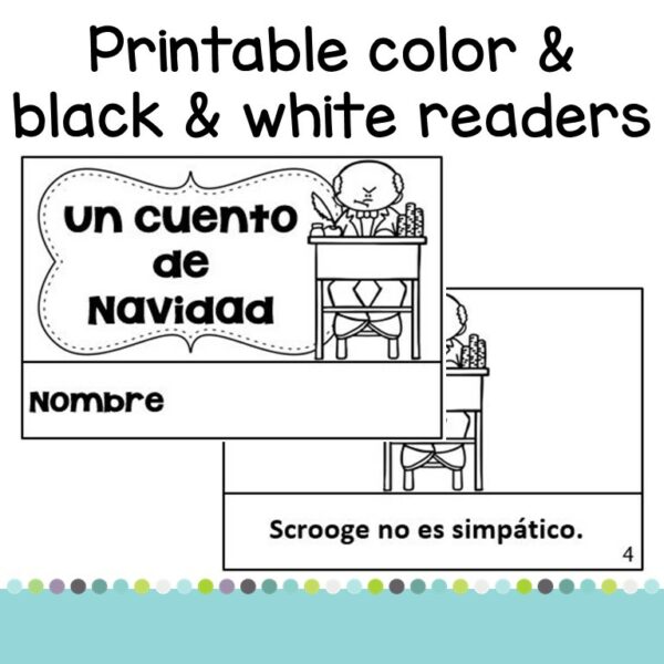 Cuento de Navidad Spanish Christmas Carol Reader & Boom Cards Audio ...